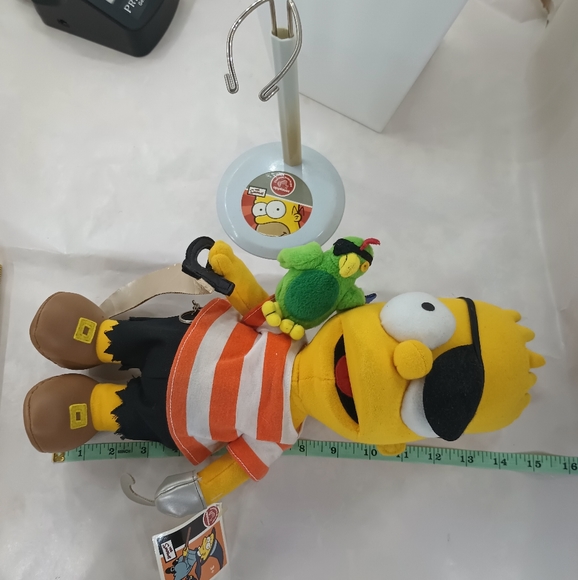 20th Century Fox | Toys | Vintage Bart Simpson Pirate Plush Doll ...